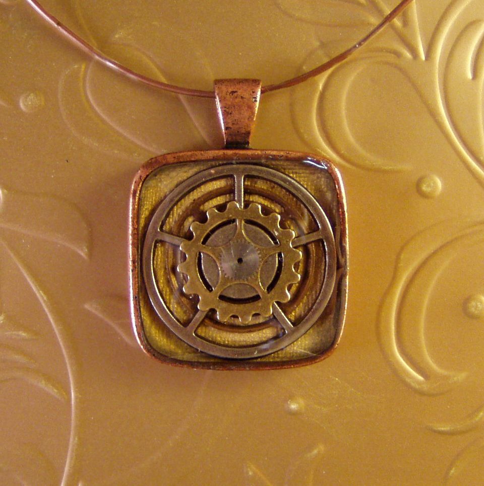 Steampunk by DreamSteam: Gears, Roses, and Bullets -- two new pendants ...