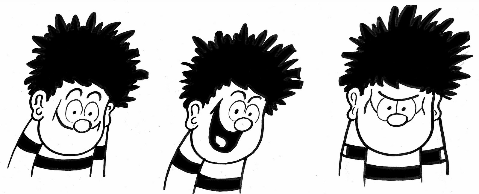 Dennis The Menace - Free Colouring Pages