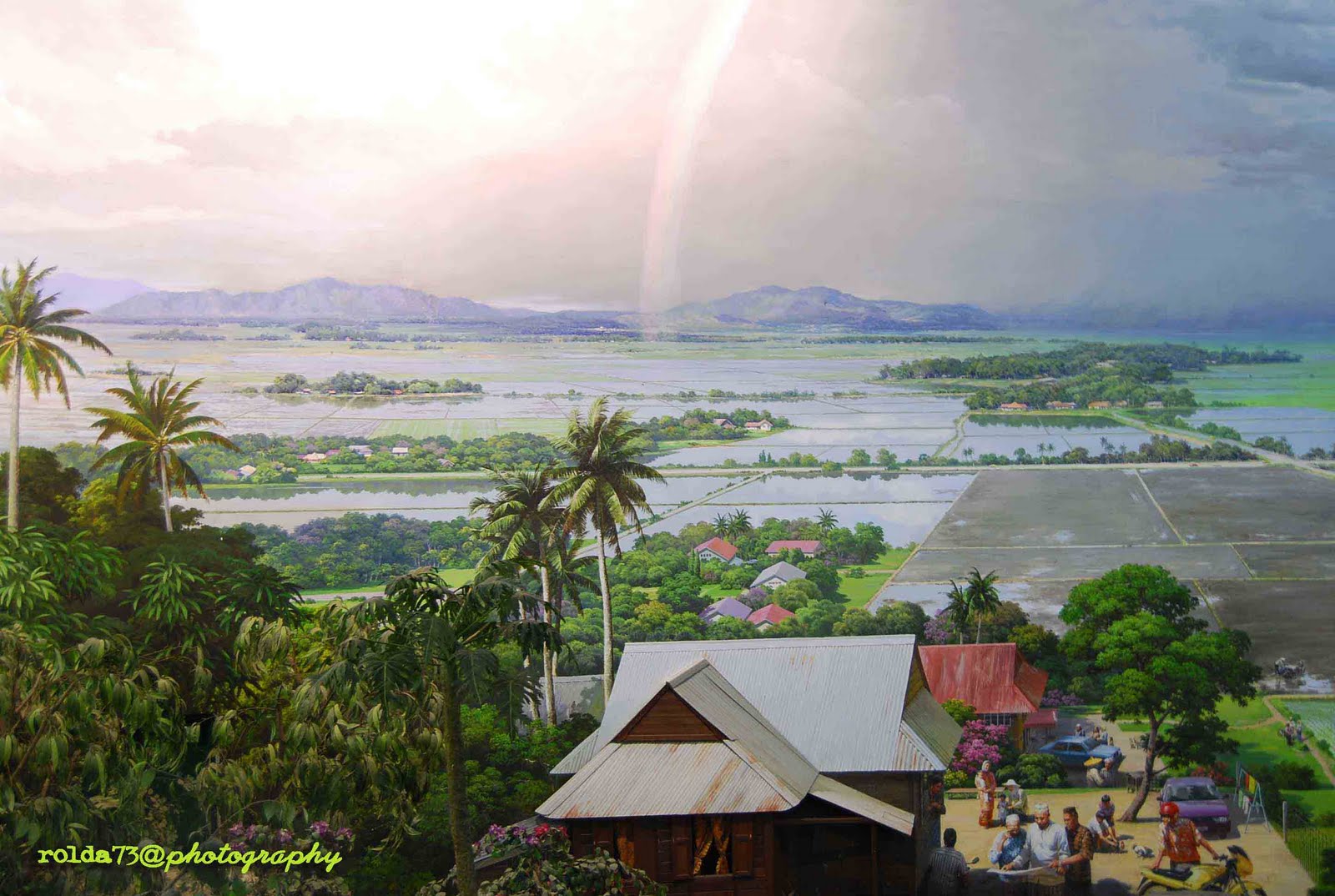 .: keindahan visual sawah padi di kedah