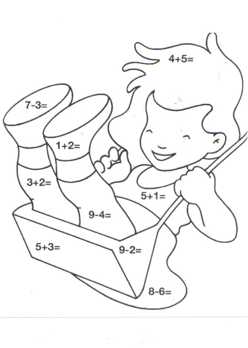 profcristina: Faz as contas e pinta o desenho