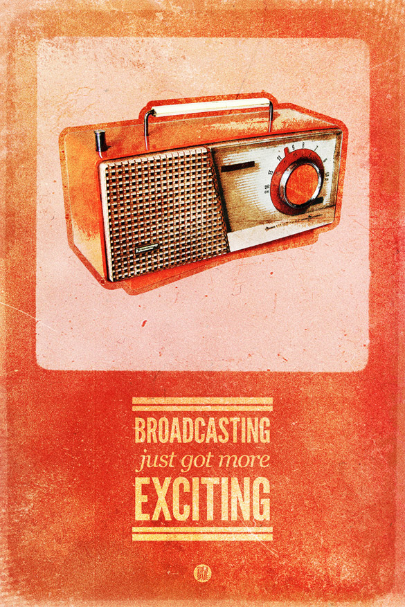 broadcasting | Poster competition, Broadcast, Typography