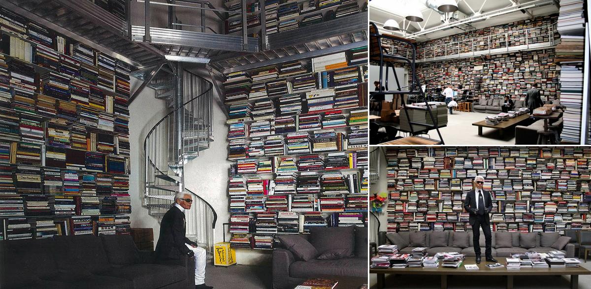 Poise & Vogue: Karl Lagerfeld's library