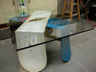 Clayton Woodworks: Snowboard Coffee Table