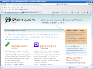 diario do computador: Microsoft lança navegador Internet Explorer 8
