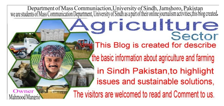 Agriculture Sector: Agriculture sector of Sindh province