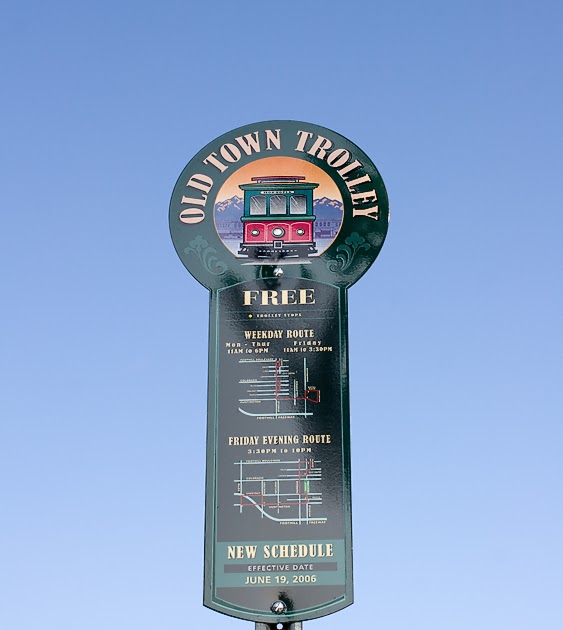Old Town Trolley Sign