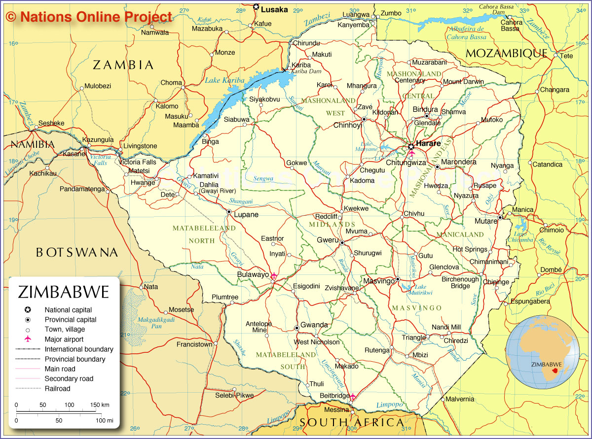 Zimbabwe: Surrounding Areas