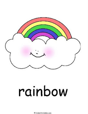 APRENDER INGLÉS - THE RAINBOW (EL ARCO IRIS) : FICHAS PARA NIÑOS