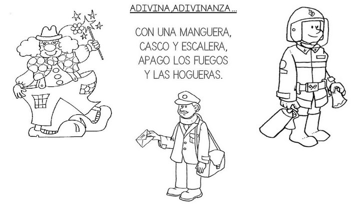 ADIVINANZA PARA NIÑOS DE PROFESIONES Y OFICIOS