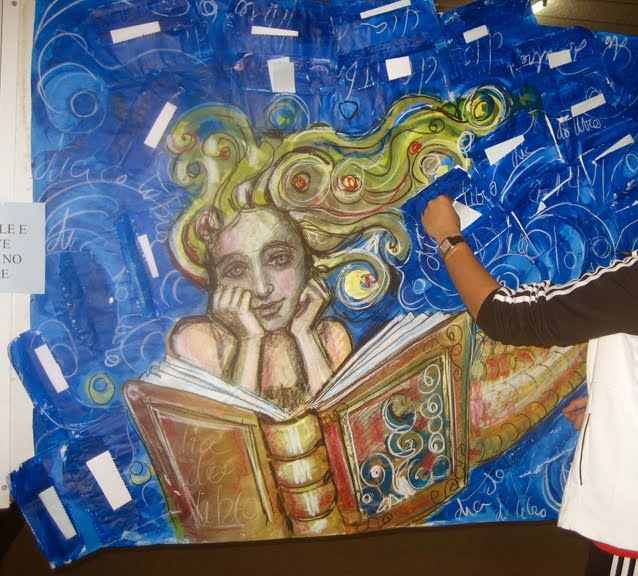 Mural para el día del libro