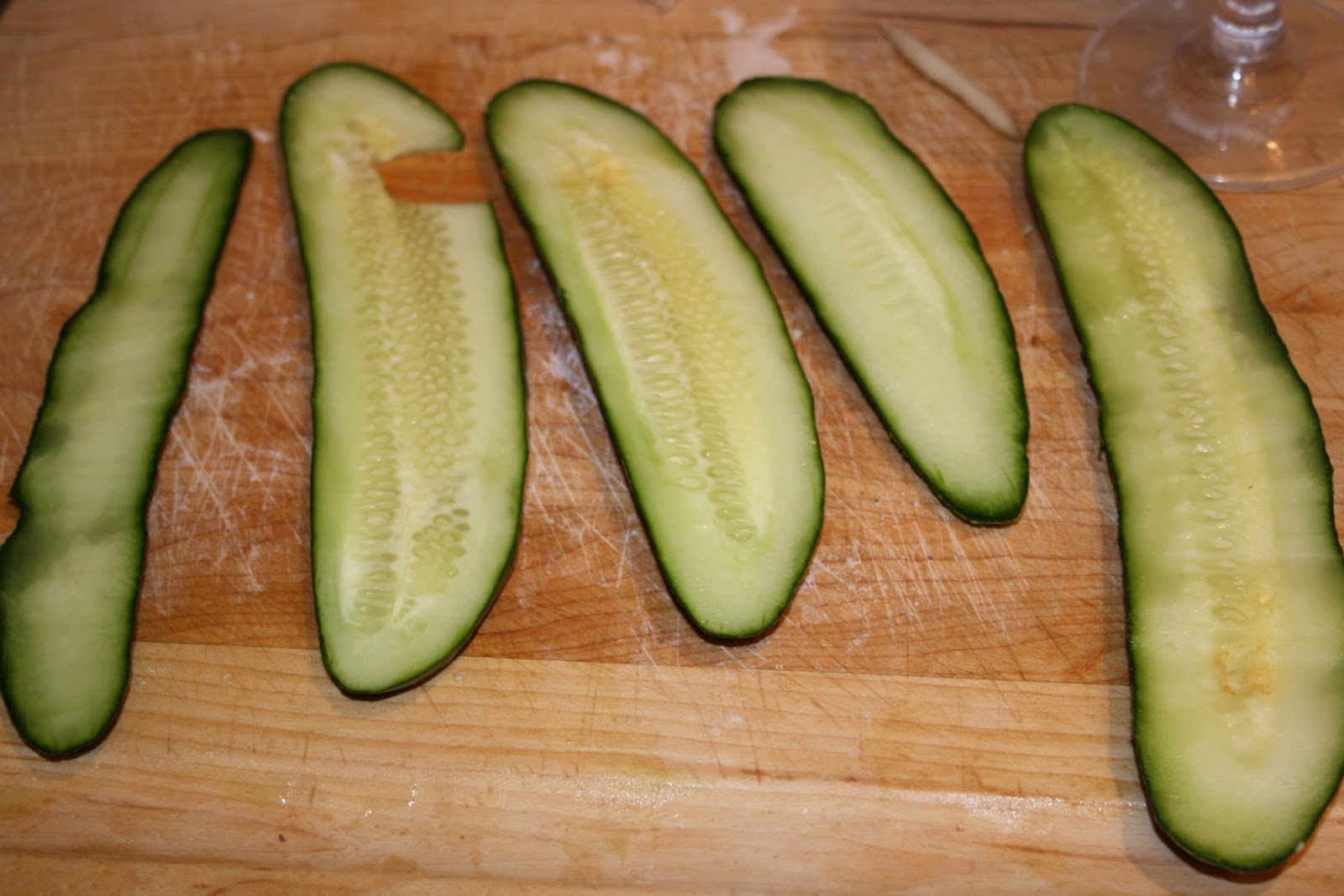 Just A Natural Thing: Avacado/almond Paste on Grilled Cucumber with ...