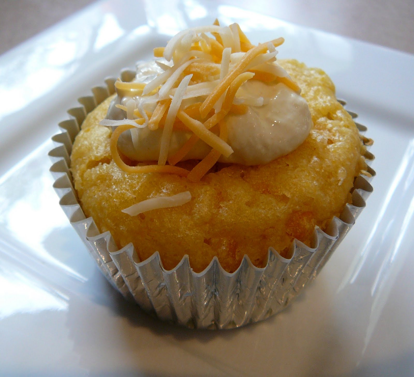 Eighty Twenty: 20--- Cornbread Cupcakes with Chile Cheese Frosting