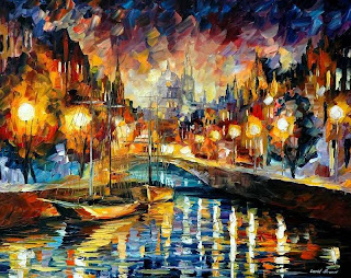 Gold Rainbow: Unique One Of A Kind Original Oil Paintings On Canvas