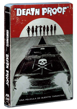 Carátula del estuche metálico de 'Death Proof'