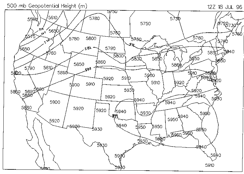 Lots Of Maps!: Geopotential Height Map
