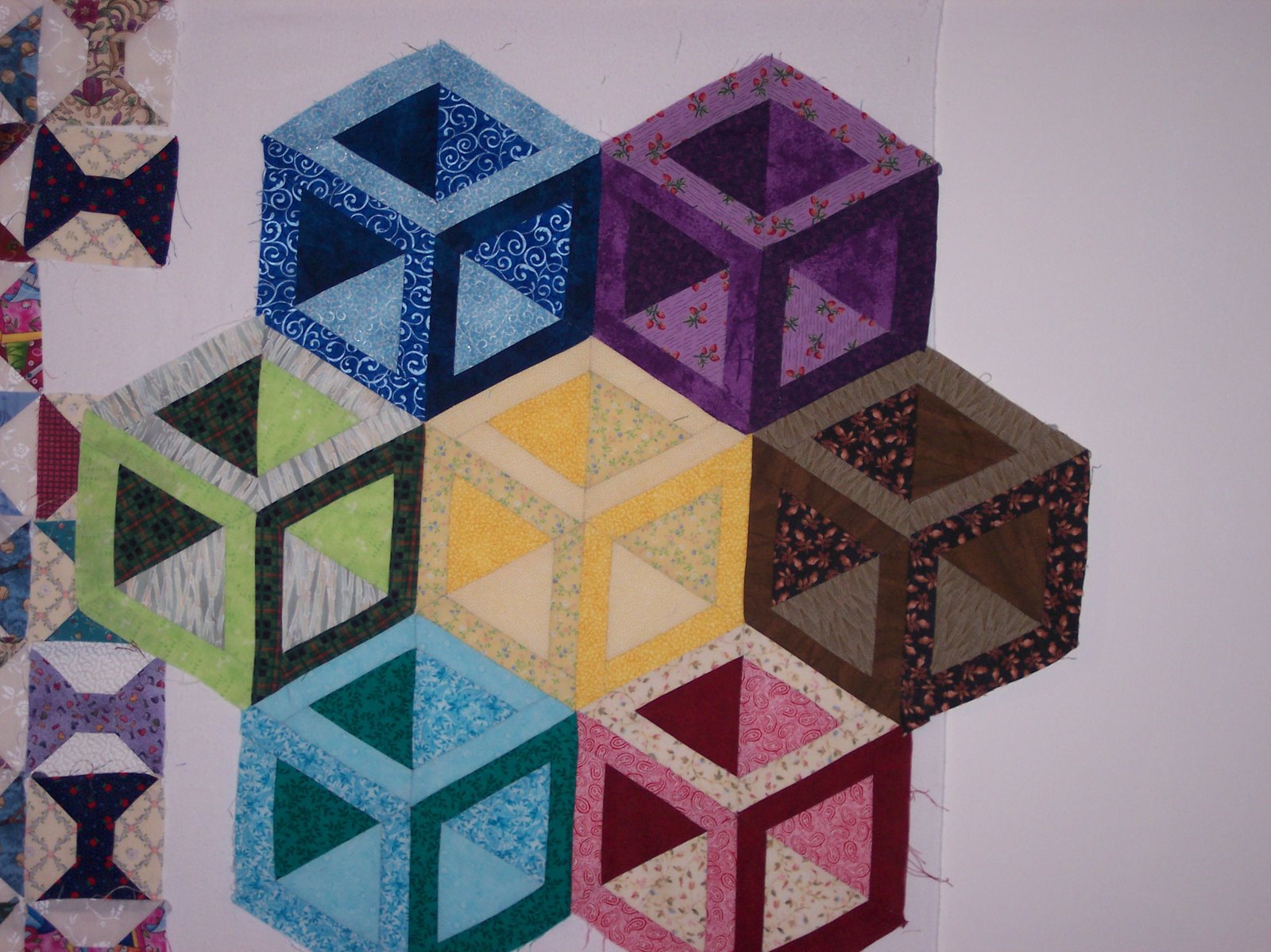 Love to Quilt: More Hollow Cubes