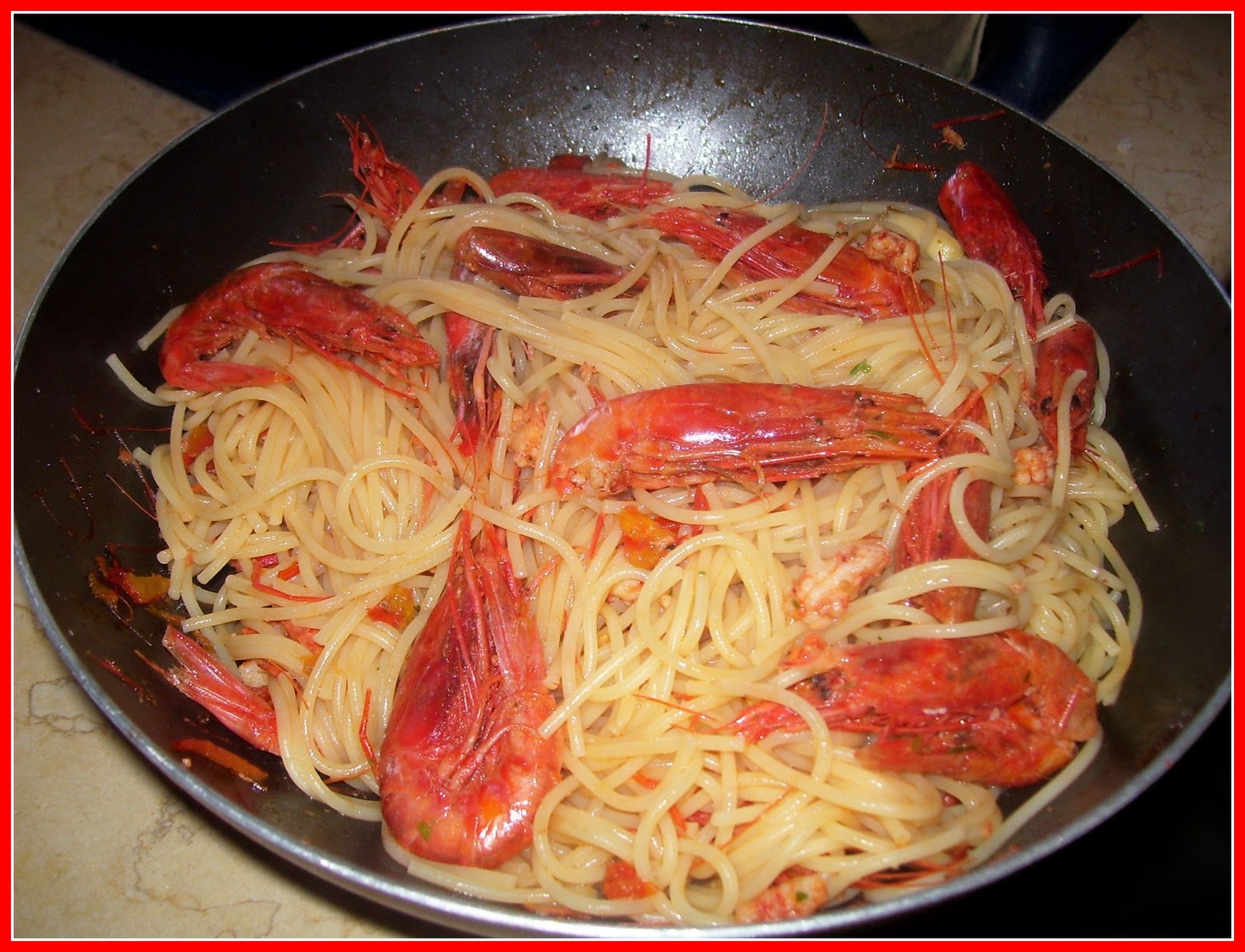 In Cucina con Letizia: Pasta con i gamberoni