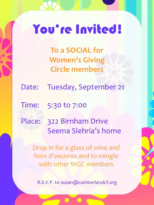 Women's Giving Circle of Cumberland County: Invitation to Women's ...