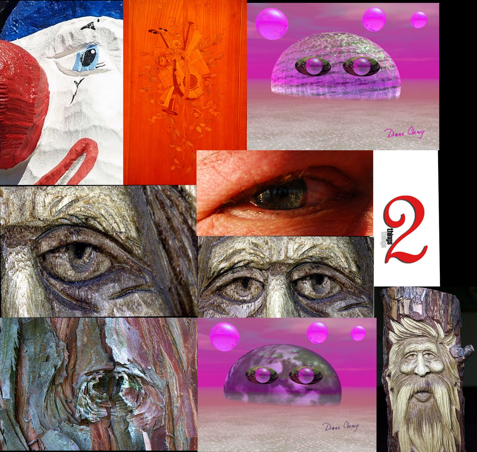 2 Things Challenge: Wooden / Eye Interpretations