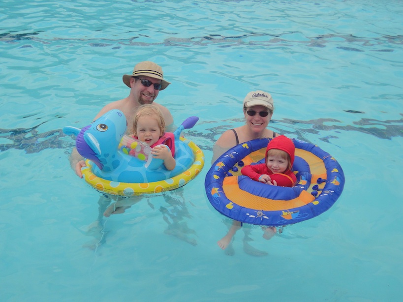 Little Hittle: At the Pool with Family and Floaties