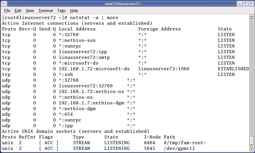 A Guide To RedHat Linux: Network config: Diagnosing LAN