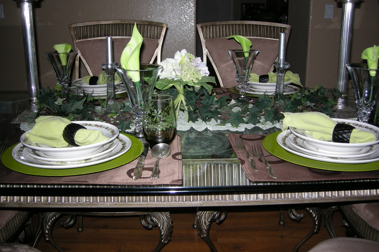 Domestic Diva At Work: 52nd Tablescape - Mikasa Provencal Greenville