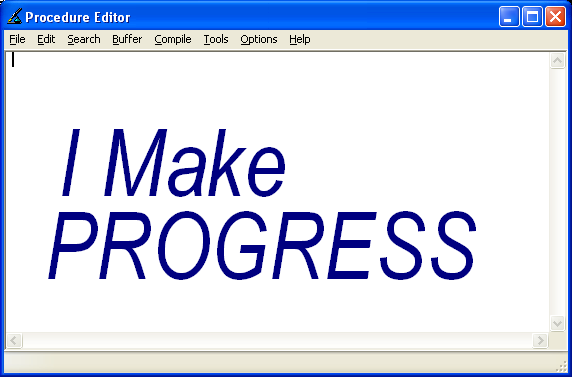 I Make Progress