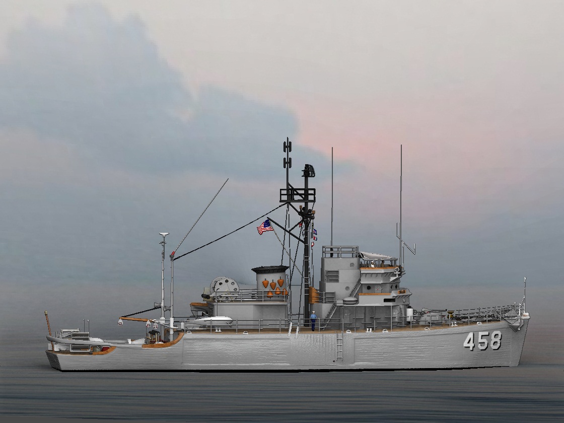 set condition one mike: USS Lucid MSO 458