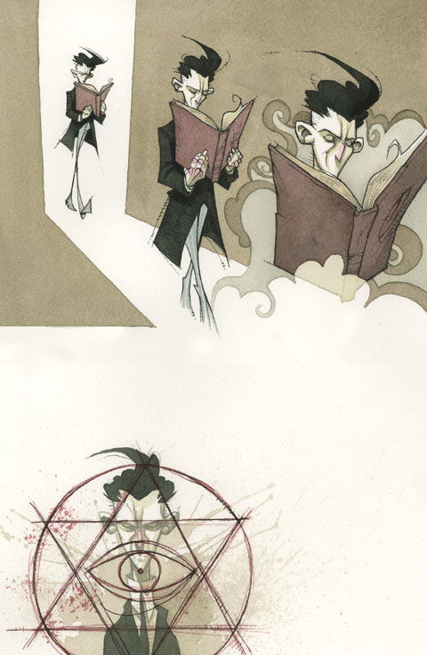 Gris Grimly's Frankenstein: I READ AND STUDIED THE WILD FANCIES...