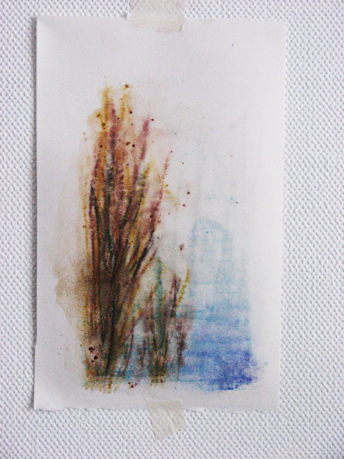 Lisa Le Quelenec Seaside studios paintings, prints and mixed media: Mono printing river experiments