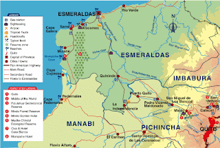 Mapas de Ecuador: Mapa de la Provincia de Esmeraldas
