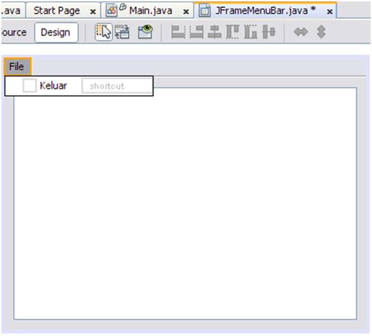 Gudang Tutorial: Menu Bar Dengan Java Netbeans