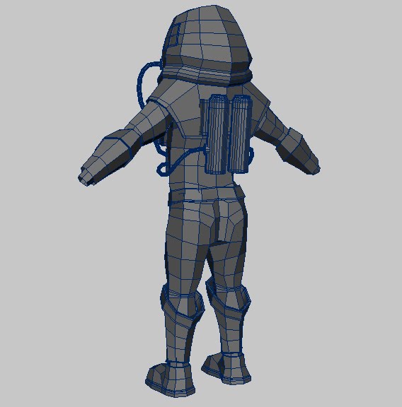 B3D Studios: Maya: Spaceman Progress