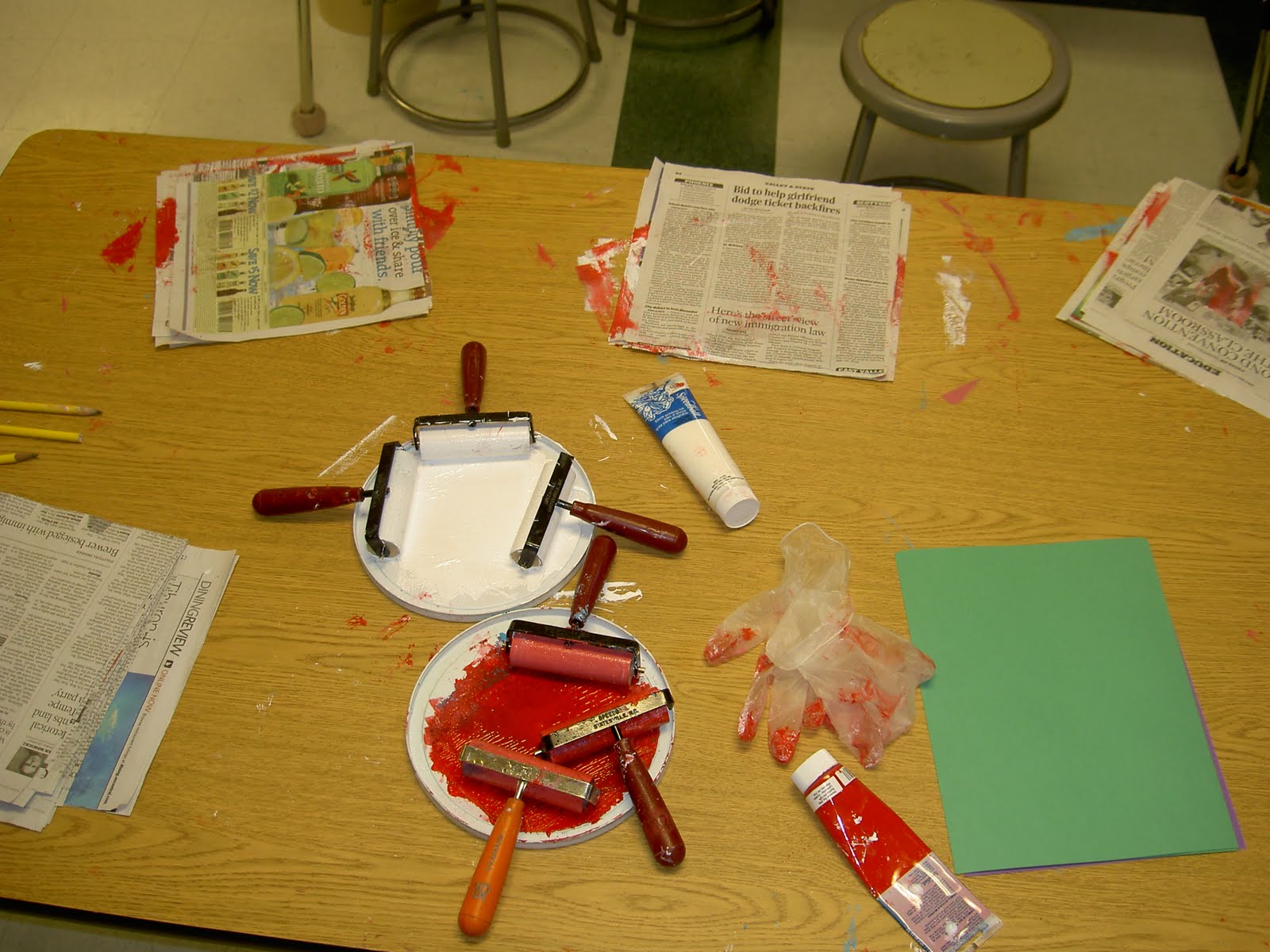 Hands, Head 'n Heart in the Artroom: Primary Printmaking