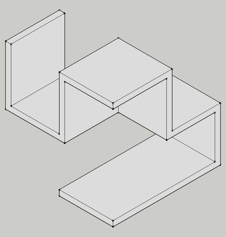 KRISTIN HARRIS - ARCH1101: AXONOMETRIC SKETCHUP MODELS