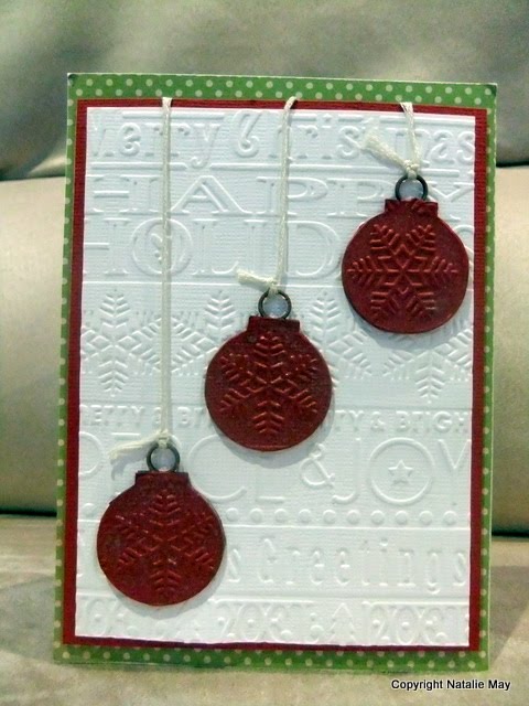 Happy Daks! Natalie May.: Cuttlebug Christmas Cards & a SALE!!!