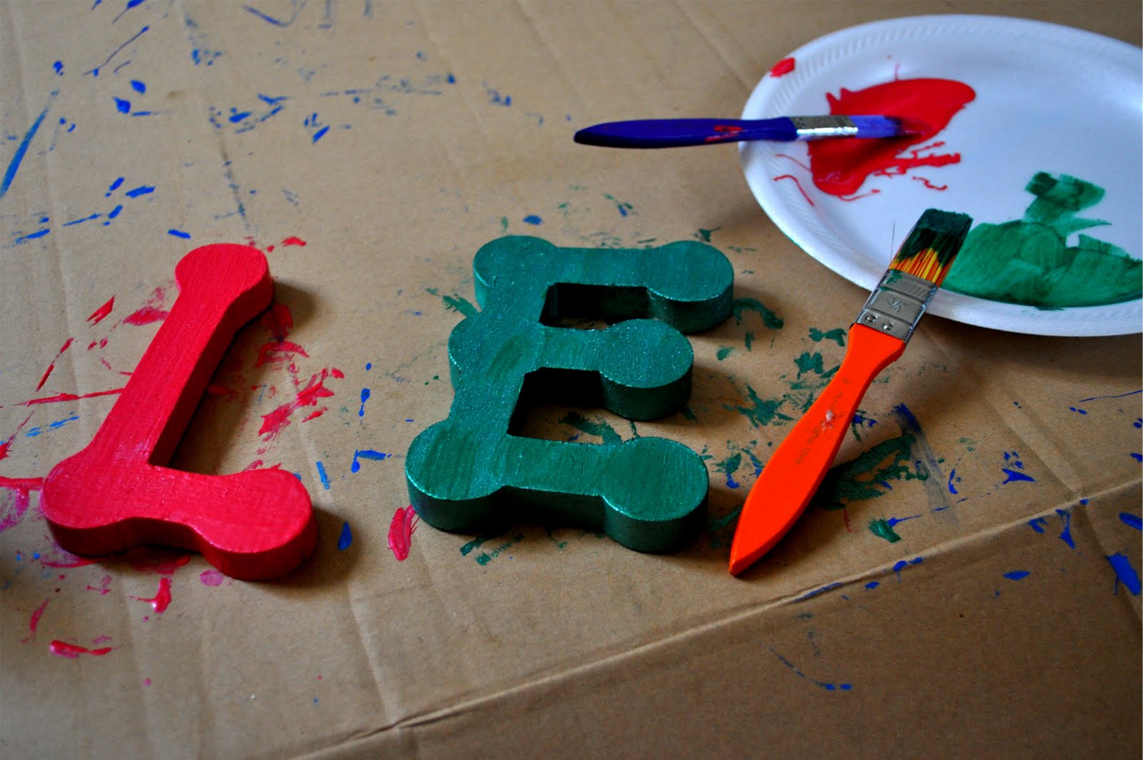 Fun Projects for Kids: Painting Letters