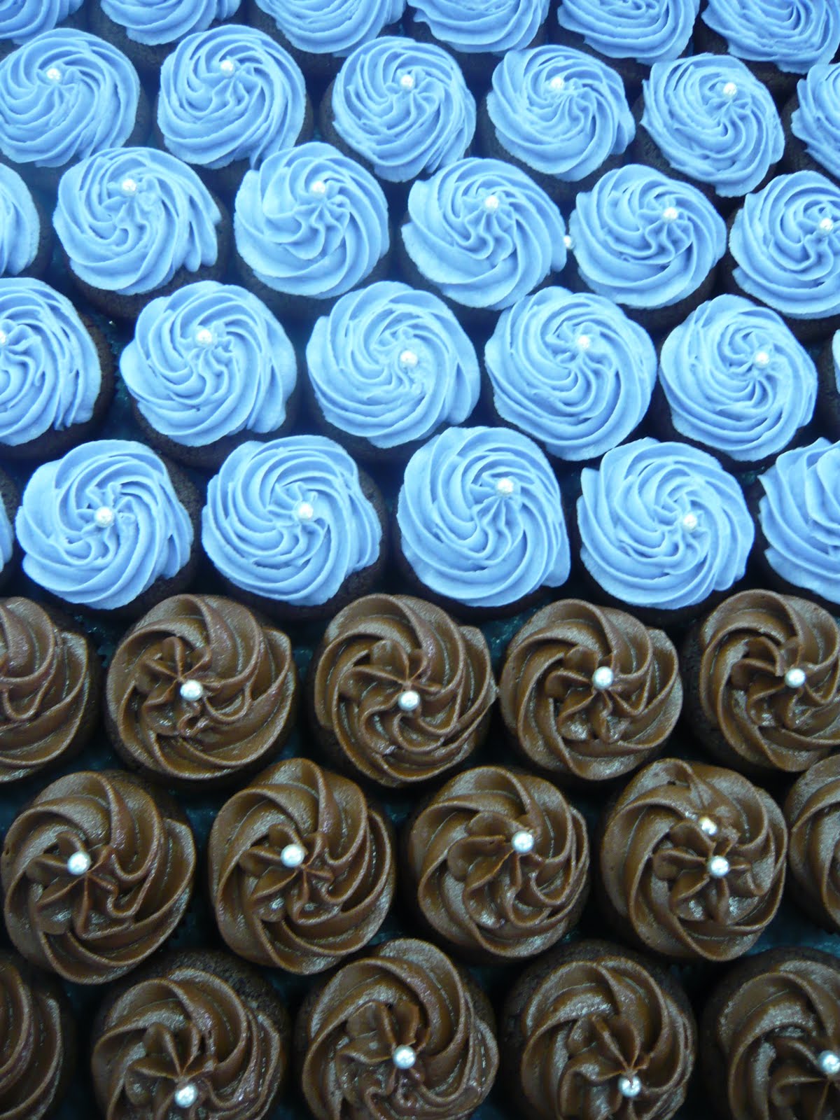 Sift: Color coordinated mini cupcakes!