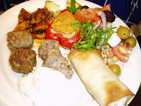 Min fruktsallad: Grekisk buffé