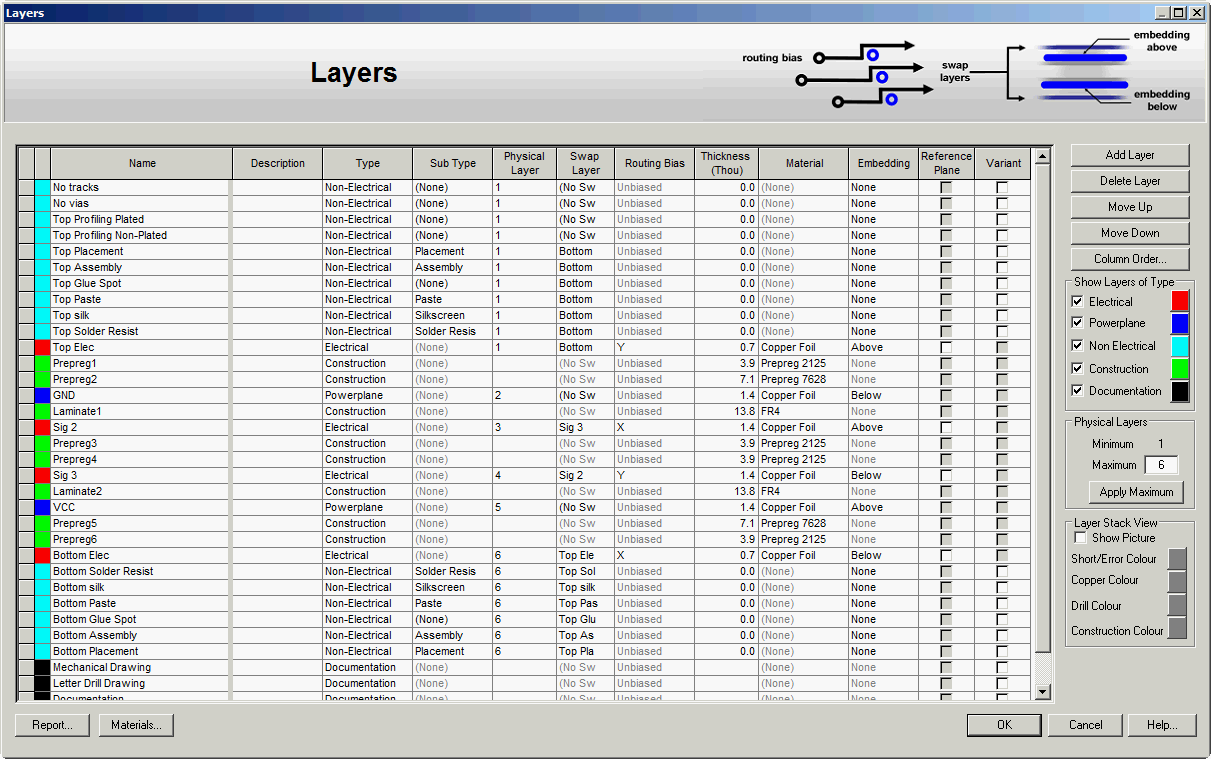 Considering CADSTAR.: Layers in CADSTAR.