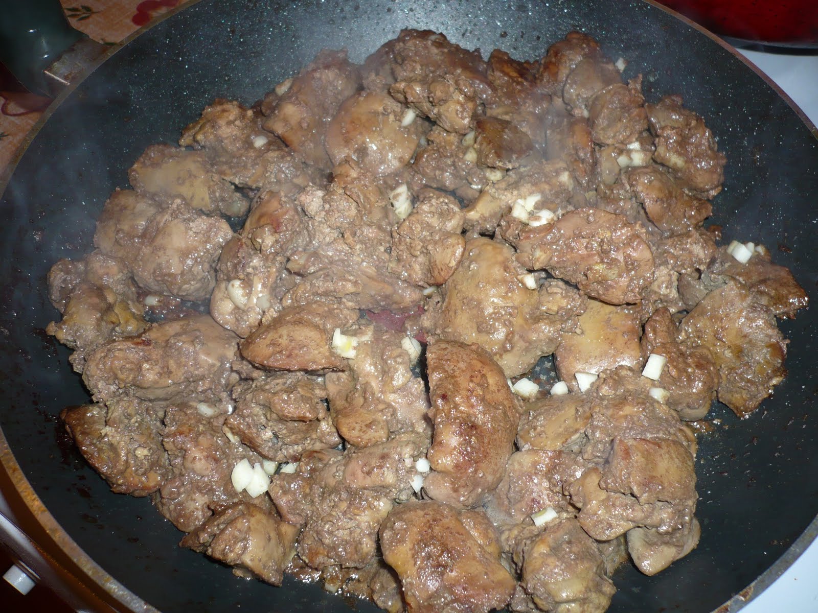 Ficatei prajiti in unt