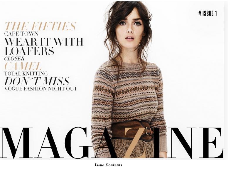 Zara Magazine Issue #1 | Fashionista New York Girl