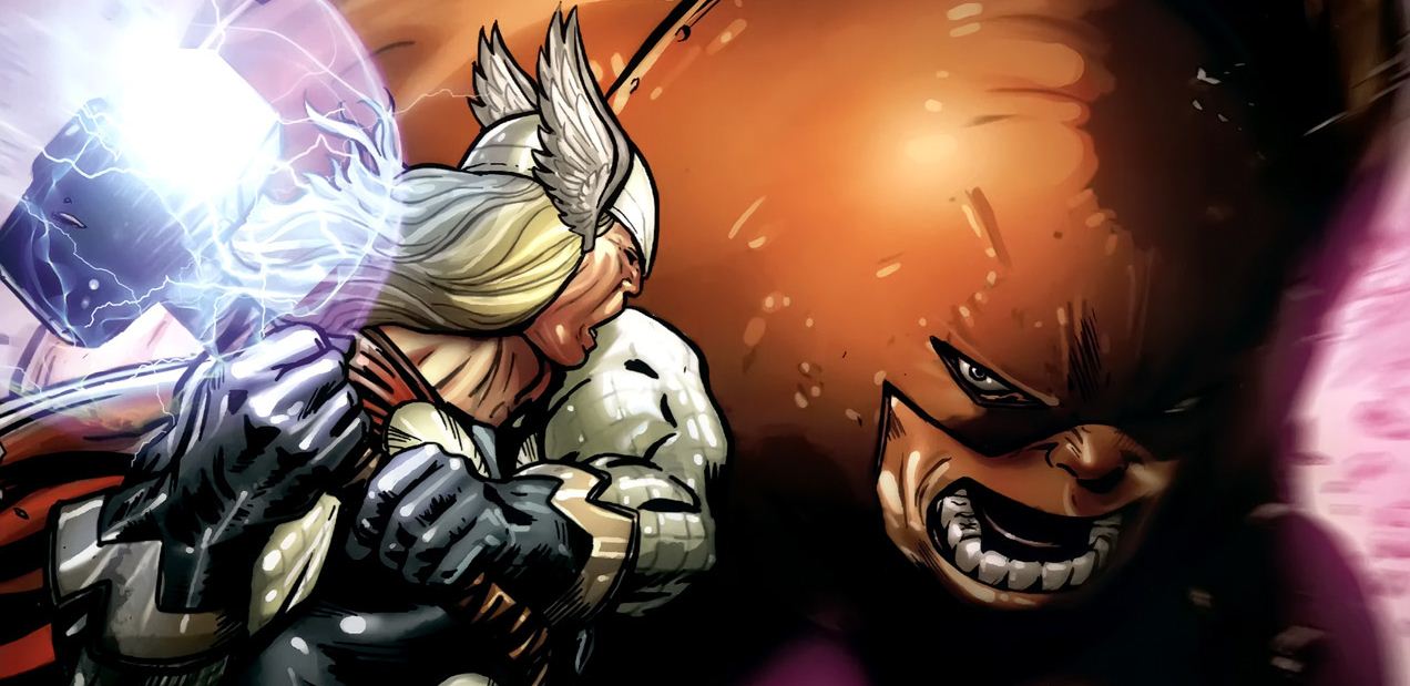 Satanaz Customs Arte: Thor vs Juggernaut