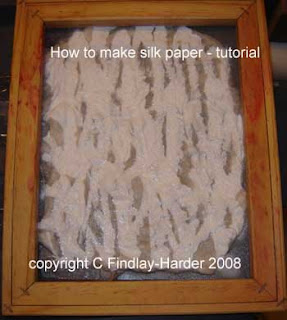 Chloe Crafts: How to make silk paper - tutorial