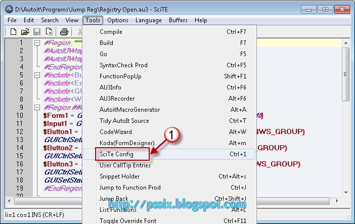 วิธีตั้งค่าภาษาไทยให้กับ Scite Script Editor ใน Autoit Pssix ที่ใดมีปัญหา ที่นั่นมีคำตอบ 4118