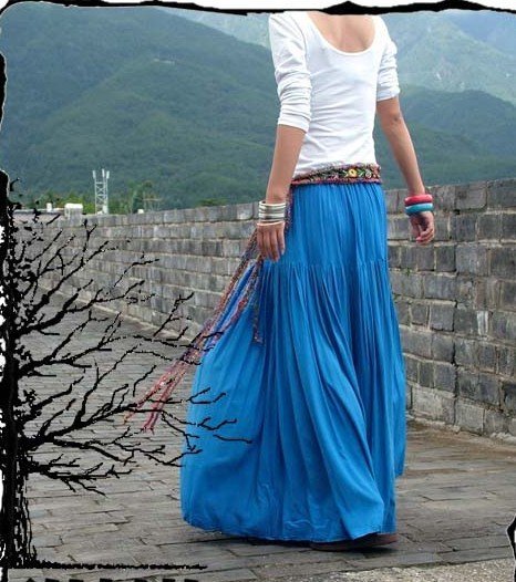 Muslim Women Fashions: Muslim Bohemian Fashion Long Skirts