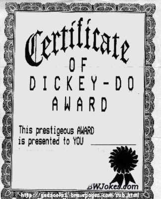 STORM NATION: And the dickey-do award goes to......