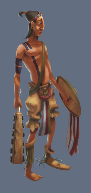 I to the Z: Aztec Project Character Designs: Warrior