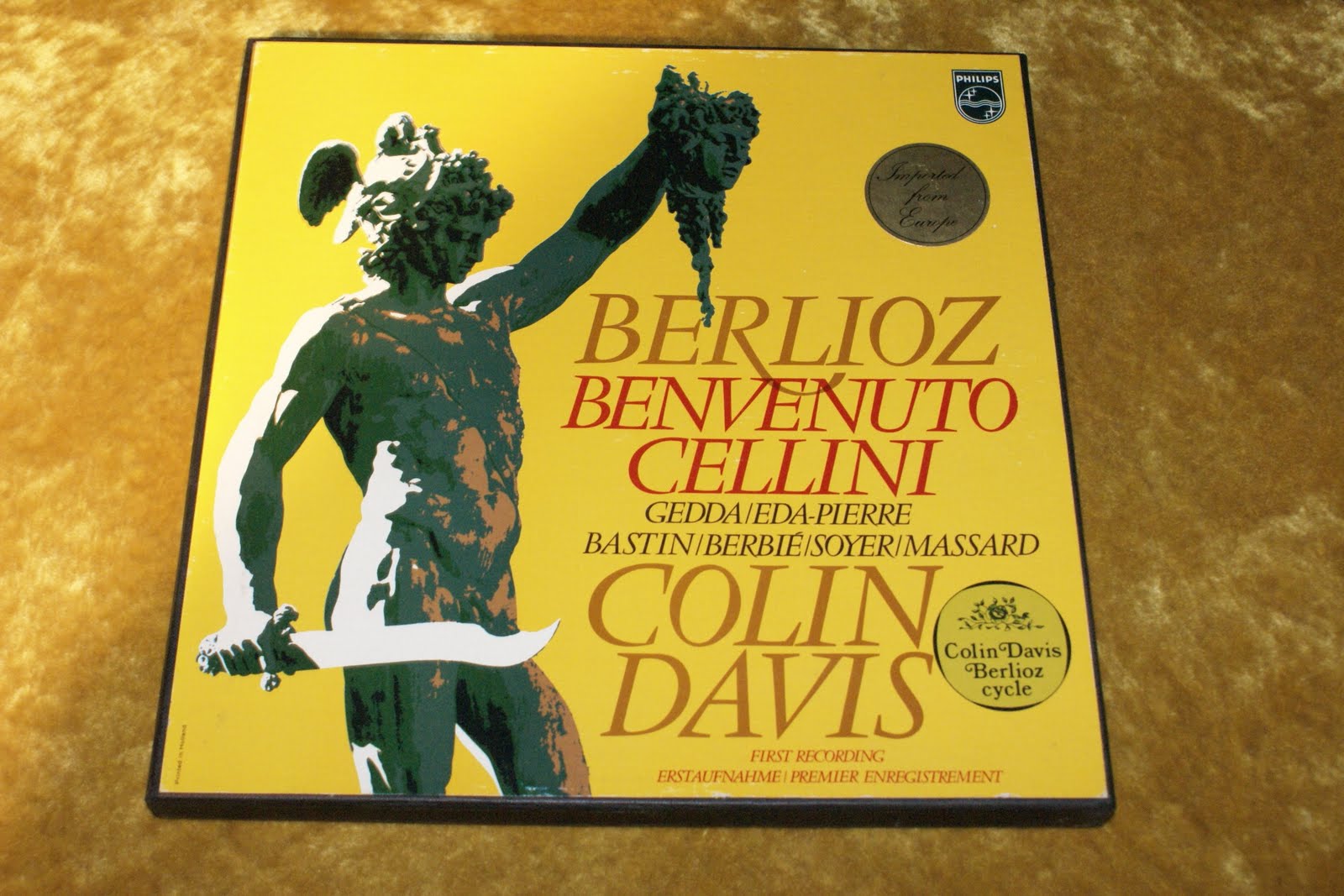 OPERAS AND RECITALS OF NICOLAI GEDDA: 112) Hector Berlioz Benvenuto Cellini
