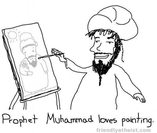 Shades of Gray: Mohammed Monday: The Joy of the Prophet Muhammad Painting